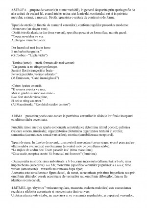 Versificația - tipuri de rime - Tocilar.ro